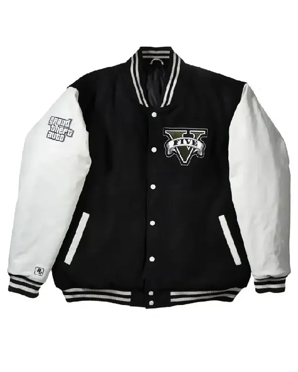 Grand Theft Auto V Varsity Jacket – Iconic GTA 5 Gamer Gear - Jacket Craze