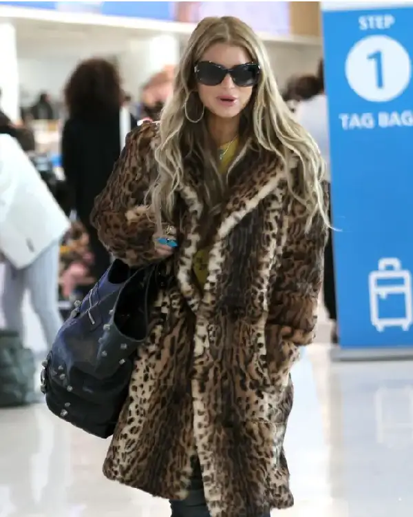Jessica Simpson 2025 Leopard Print Fur Coat - Jacket Craze