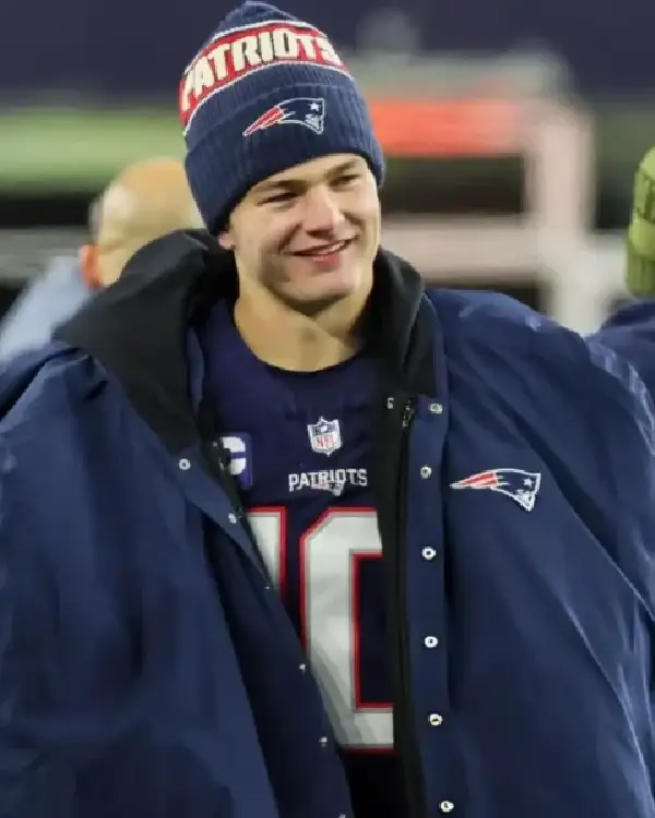 Drake Maye New England Patriots Cape Coat - Jacket Craze