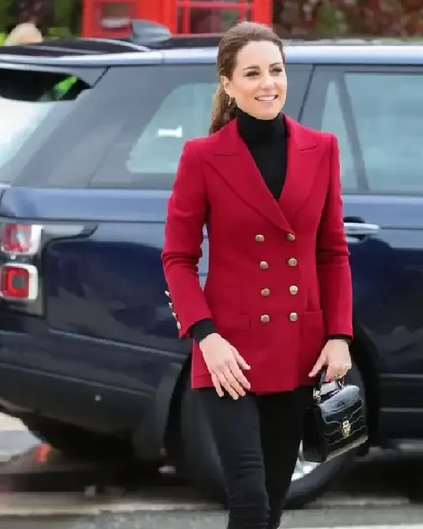 Kate Middleton Catherine Red Blazer - Jacket Craze
