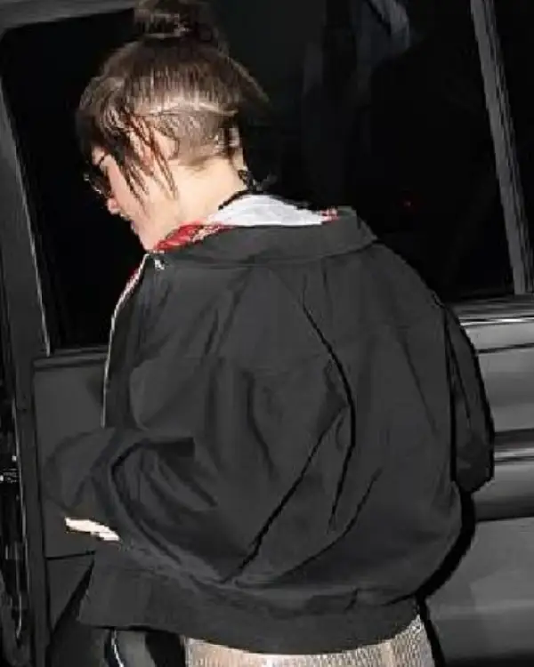Kristen Stewart NYC Black Bomber Jacket - Jacket Craze
